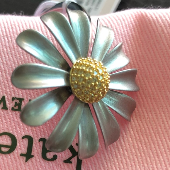 kate spade | Jewelry | Kate Spade Silver Daisy Cuff Bracelet | Poshmark